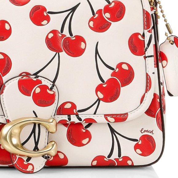 Coach | Bags | Coach Soft Tabby Cherryprint Leather Shoulder Bag Msrp47 ...